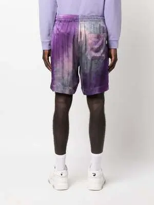 MSGM Tie-dye Track Shorts
