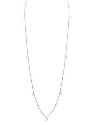 PRAGNELL 18kt Yellow Diamond And Pearl Sundance Necklace - Gold