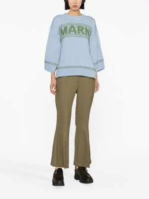 Marni Intarsia-logo Virgin Wool Sweater