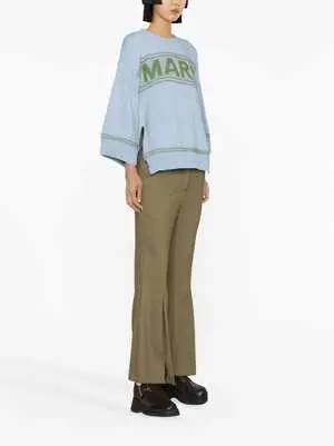 Marni Intarsia-logo Virgin Wool Sweater