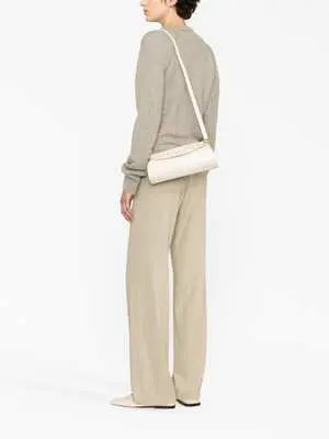JIL SANDER Small Cannolo Shoulder Bag - White