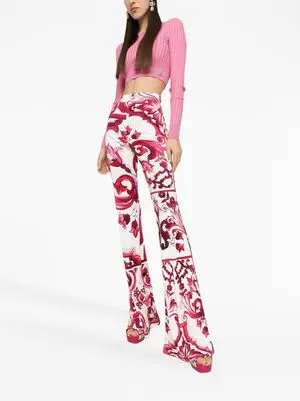 Dolce & Gabbana Dg-plaque Cropped Top