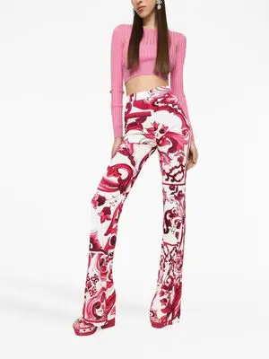 Dolce & Gabbana Dg-plaque Cropped Top
