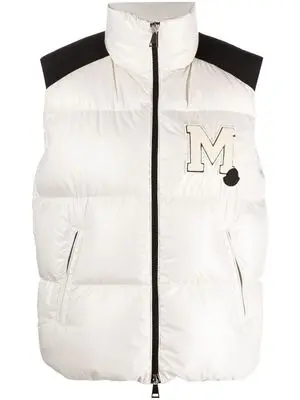 Moncler Logo-patch Padded Gilet - White