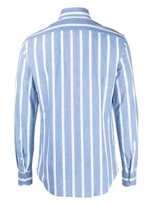 Corneliani Stripe-print Buttoned Shirt