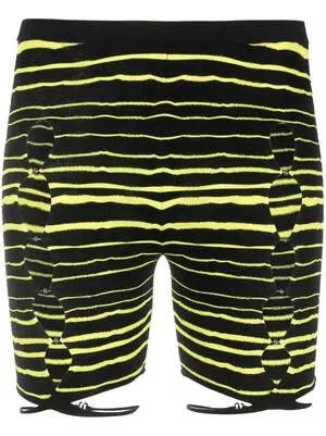 RUI Striped Cut-out Shorts