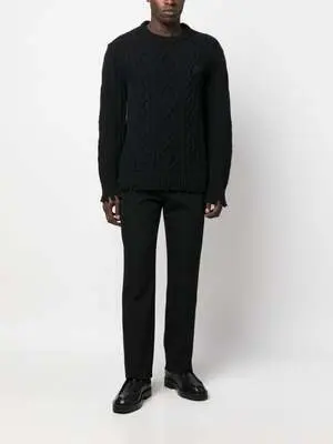 Philipp Plein Cable-knit Jumper - Black