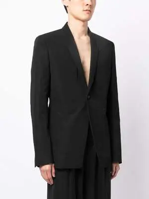 Rick Owens Seam-detail Single-breasted Blazer