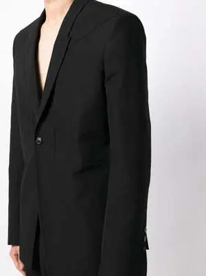 Rick Owens Seam-detail Single-breasted Blazer