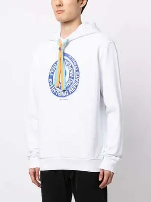COUNTY OF MILAN Marcelo Burlon Swirl Print Cotton Hoodie