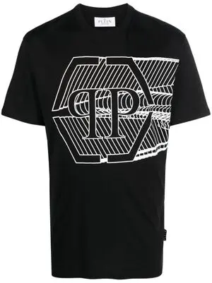 Philipp Plein Skull&bones Short-sleeved T-shirt - Black