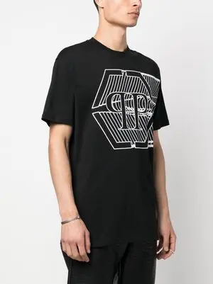 Philipp Plein Skull&bones Short-sleeved T-shirt - Black