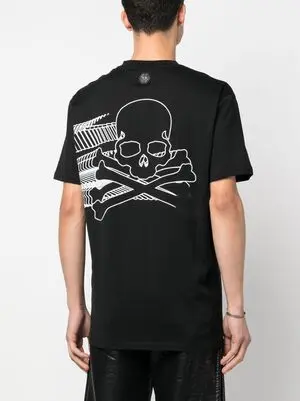 Philipp Plein Skull&bones Short-sleeved T-shirt - Black