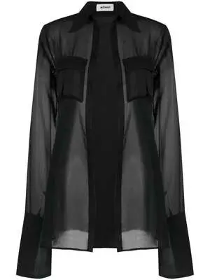 MONOT Georgette Semi-sheer Shirt