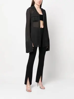 MONOT Georgette Semi-sheer Shirt