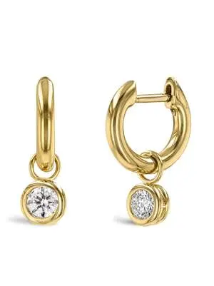 PRAGNELL 18kt Yellow Diamond Sundance Hoop Earrings