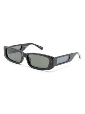 Linda Farrow Talita Rectangle Sunglasses - Black