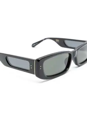 Linda Farrow Talita Rectangle Sunglasses - Black