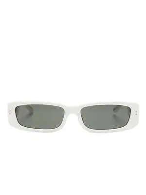 Linda Farrow Rectangle-frame Sunglasses - White