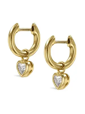 PRAGNELL 18kt Yellow Sundance Diamond Hoop Earrings