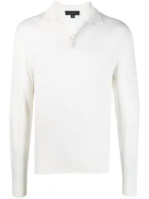 Sease Lasca Merino Polo Shirt - White