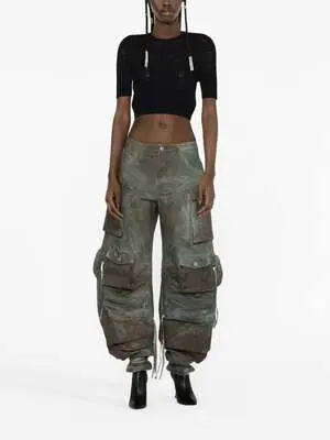 Attico Camouflage Cargo Jeans