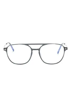 TOM FORD Pilot-frame Acetate Eyeglasses - Blue