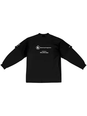 Balenciaga Wfp Double Sleeves T-Shirt In Black - 40% Off 