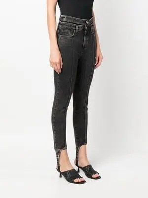 ANDREĀDAMO Cut-out Skinny Jeans
