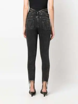 ANDREĀDAMO Cut-out Skinny Jeans