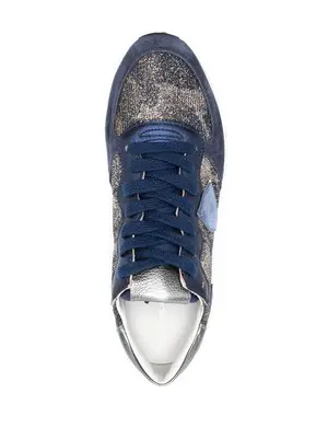 Philippe Model Leather Panelled Low-top Sneakers - Blue