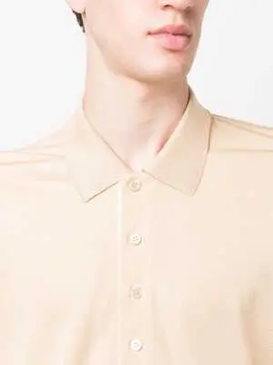 TOM FORD Piqué Long-sleeve Polo Shirt