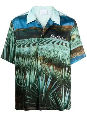 Blue Sky Inn Embroidered Shirts For Men