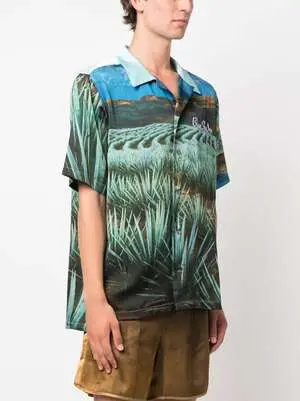 BLUE SKY INN Agave Graphic-print Shirt - Blue