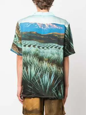 BLUE SKY INN Agave Graphic-print Shirt - Blue