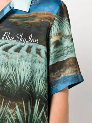 BLUE SKY INN Agave Graphic-print Shirt - Blue