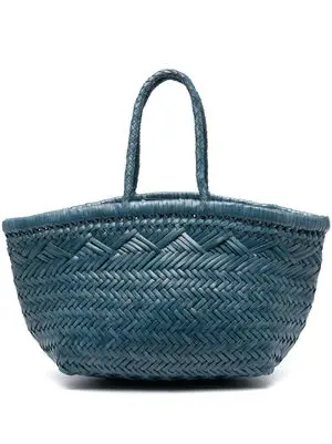 Dragon Diffusion Woven Leather Tote Bag