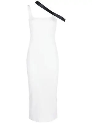 COURREGES Strap-detail Midi Dress