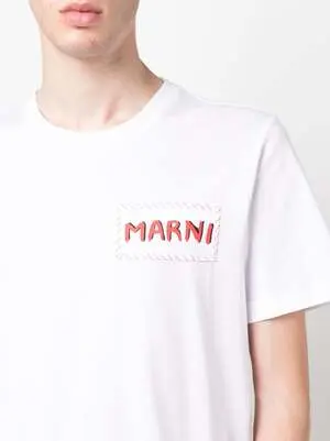 Marni Logo-patch Cotton T-shirt
