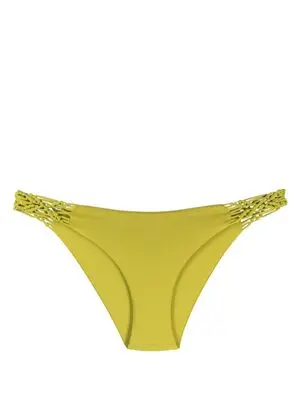 FISICO Ring-detail Bikini Bottoms - Green