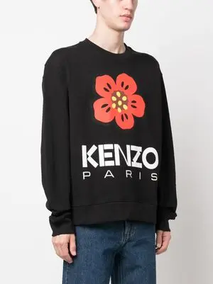 Kenzo Poppy Cotton Sweatshirt