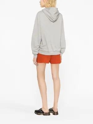 Alanui Crochet Detailed Cotton Hoodie