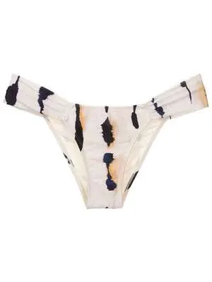 LENNY NIEMEYER Abstract-print Draped Bikini Bottom