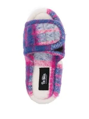 Natasha Zinko Checked Wool Slides