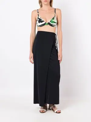 LENNY NIEMEYER Leaf-print Underwired Bikini Top