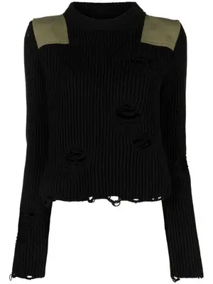 MAISON MARGIELA Distressed Ribbed Jumper