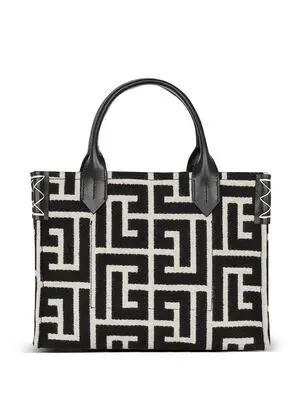 Balmain B-army Monogram Small Tote Bag