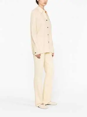 JIL SANDER Long-sleeve Wool Shirt - Neutrals