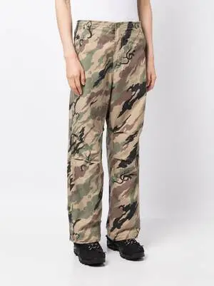 MAHARISHI Bonsai Forest-print Trousers - Brown