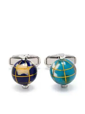 Paul Smith Globe Contrasting Cufflinks - Silver